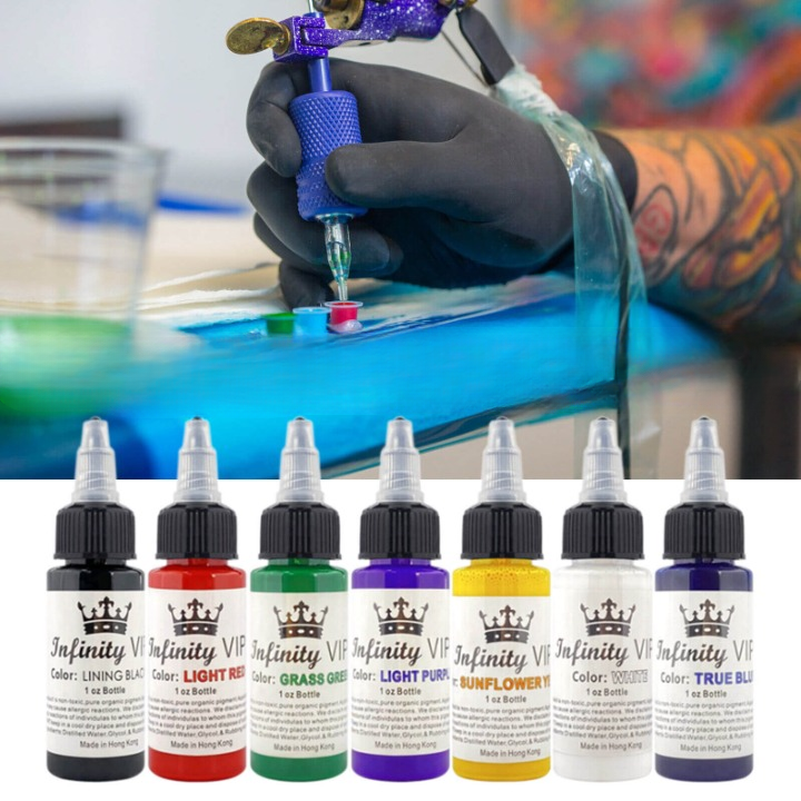 7 Colors Tattoo Baby Natural Plant Pigment Inks Set - supa-ecart