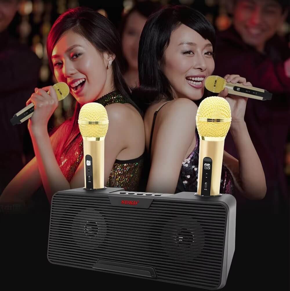 Mini Karaoke Speaker with 2 Microphones – Online Shop in South Africa – supa-ecart